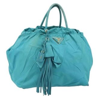 Prada Pre-owned Nylon Bucket Bag - - Pre-owned - Damen - Blau - ONE SIZE