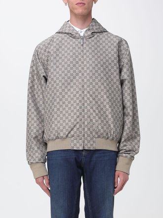 Gucci Wende-Bomberjacke mit Kapuze aus Monogramm-Baumwolle