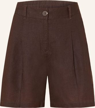 OPUS Leinenshorts Mandisa braun