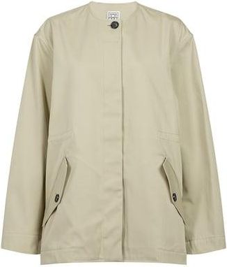 Toteme Veste &agrave; col rond en serg&eacute; de coton biologique