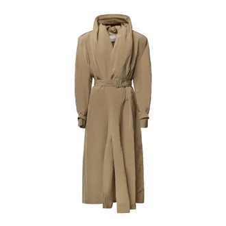 Magda Butrym Ss26 Coat 01 - Femme - Manteaux - Beige - Taille: 34 FR