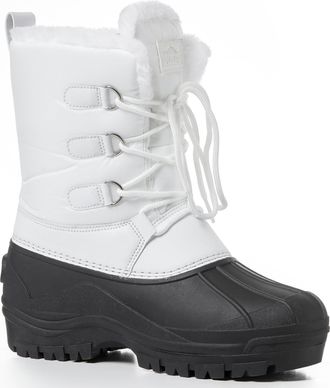 Polar Herren Muck Schnurstiefel - Kurze Winterstiefel aus Nylon, wasserdichte Duck Boots fur Schnee und Regen - UK 10/EU 44