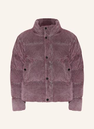 Stone Island Daunenjacke Aus Cord rot