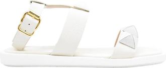 Janet & Janet Sandalen - Flat Sandals With Geometric Embellishments - Gr. 36 (EU) - in Beige - f&uuml;r Damen