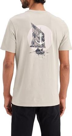 Dockers Graphic Tee T-Shirts, Rowing Club Grit (Multi), L Hommes