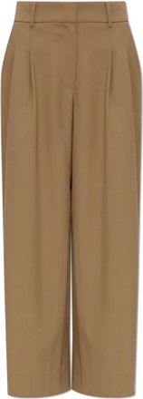 AllSaints Femme, Pantalons, Brun, Taille: 38 FR Poppy Pantalon Large Pliss&eacute;