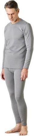 Lapasa Ensemble de sous-V&ecirc;tements Thermiques Homme Haut & Bas Maillot de Corps Manches Longues & Pantalon Chaud Automne/Hiver Gris Clair XL