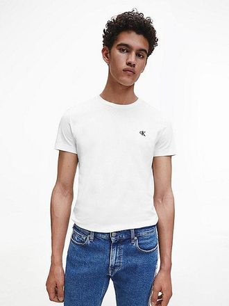 Calvin Klein Slim Organic Cotton T-shirt - Calvin Klein - White - Men - XXL