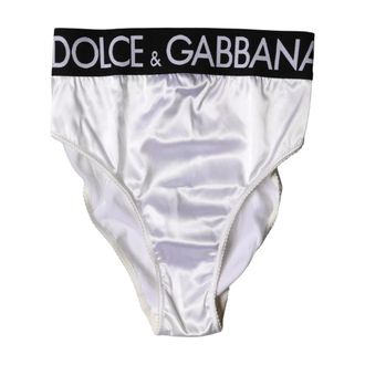 Dolce & Gabbana Logo Brief High Waist Panty - - Underwear - Damen - Wei&szlig; - S