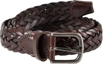 Brooksfield Homme, Accessoires, Brun, Taille: 100 CM Braided Leather Belt