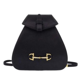 Gucci Pre-owned Satin Rucksack - - Pre-owned - Damen - Schwarzk - ONE SIZE