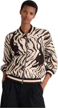 Akep Femme, Vestes, Multicolore, Taille: 42 FR Veste Imprim&eacute; Z&egrave;bre