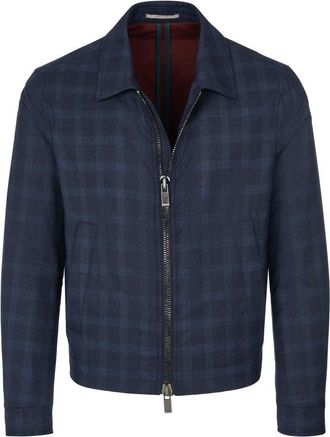 Pal Zileri Gekariertes Leichtjacke - - Jackets - Herren - Blau - S