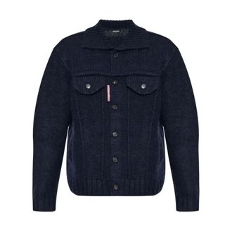 Dsquared2 Gestrickte Jeansjacke - - Knitwear - Herren - Blau - XL