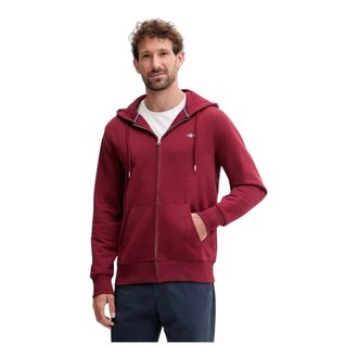 GANT Shield Zip Hoodie - - Sweatshirts & Hoodies - Herren - Braun - S
