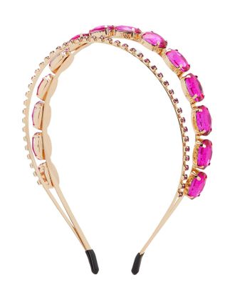 8 by YOOX RHINESTONES MULTICOLOR HEADBAND