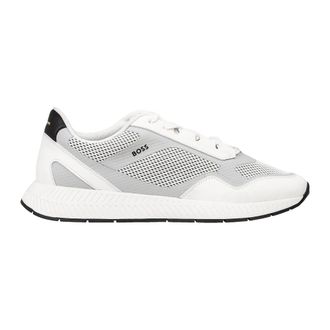 HUGO BOSS Panelled Perforated Sneakers - - Shoes - Herren - Wei&szlig; - 41 EU