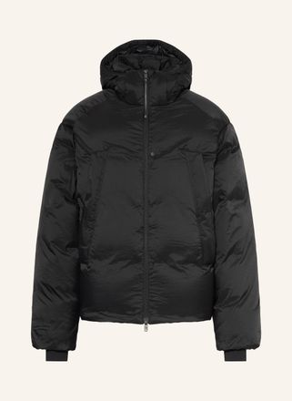 Yohji Yamamoto Daunenjacke Mit Abnehmbarer Kapuze schwarz