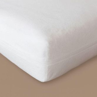 Toison d'Or Housse de protection int&eacute;grale pour matelas Blanc 140x190 cm