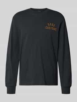 Deus Regular Fit Longsleeve mit Logo-Stitching Modell Engineer