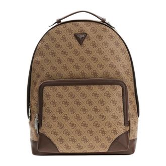 Guess Homme, Sacs, Gris, Taille: ONE Size Milano Logo Backpack
