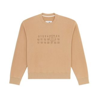Maison Margiela Sweatshirt mit Logo-Print - - Sweatshirts & Hoodies - Damen - Beige - L