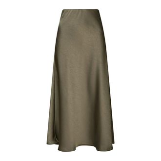 Neo Noir Femme, Jupes, Vert, Taille: 44 FR &Eacute;l&eacute;gante Jupe en Satin Vert Froid
