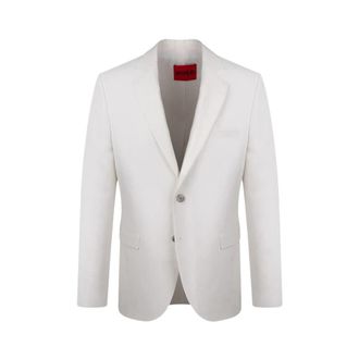 HUGO BOSS Leinenmischungs-Sakko - - Jackets - Herren - Wei&szlig; - M