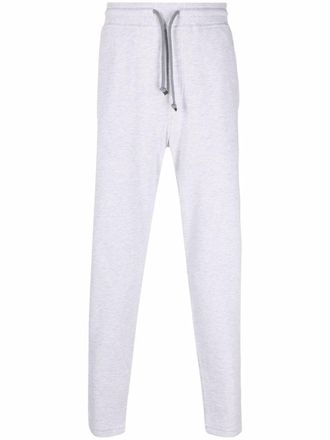 Brunello Cucinelli pantalon de jogging &agrave; coupe fusel&eacute;e - Gris