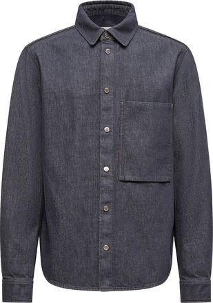 Moncler Chemise à manches longues en denim