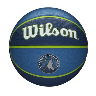 Wilson Basketball NBA TEAM TRIBUTE, MINNESOTA TIMBERWOLVES, Outdoor, Gummi, Größe: 7