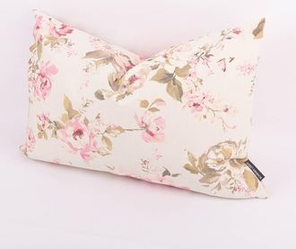 Schöner Leben Kissenhülle Classic Painted Rose Ecru rosa div. Größen, Größe:40x60cm (HxB)