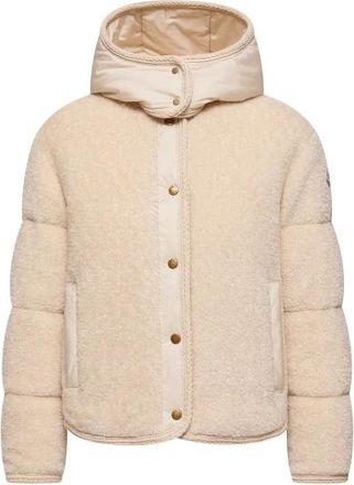 Moncler Femme, Vestes, Beige, Taille: 42 FR Ciboulette Short Parka