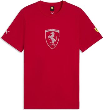 Puma T-shirt avec &eacute;cusson ton sur ton Scuderia Ferrari Homme, Accessoires, Rouge, XXL