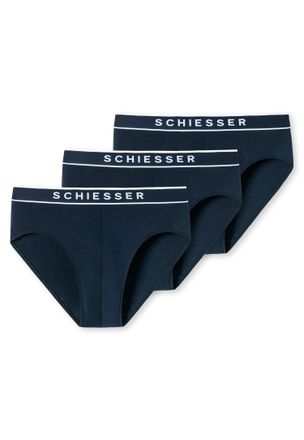 Schiesser Rioslip SCHIESSER 95/5, Herren, Gr. 8 (XXL), blau (803, dunkelblau), Single Jersey, Obermaterial: 95% Baumwolle, 5% Elasthan, unifarben, k&ouml;rpernah, Un