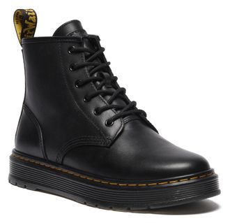 Dr. Martens Schn&uuml;rboots DR. MARTENS Brookline Crazy Horse Leder Chukka, Herren, Gr. 45, schwarz, Leder, Schuhe Schn&uuml;rboots, Schn&uuml;rboots, Boots mit Anziehlasche, T