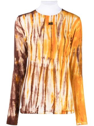 Wales Bonner Langarmshirt mit abstraktem Print - Orange