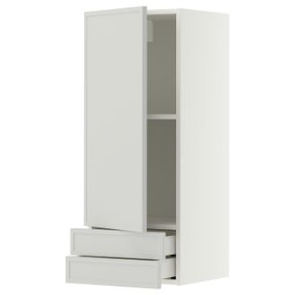 IKEA METOD / MAXIMERA Wandschrank mit T&uuml;r/2 Schbubladen