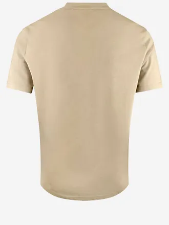HUGO BOSS Mens Cotton T-Shirt Light Beige T-Shirts And Polos