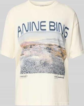 Anine Bing Regular Fit T-Shirt mit Logo-Print