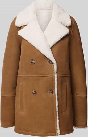 Yves Salomon Mantel aus echtem Leder