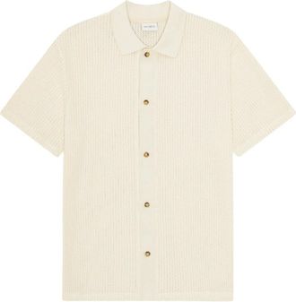 Les Deux Homme, Chemises, Beige, Taille: XS Ppointelle Shirt