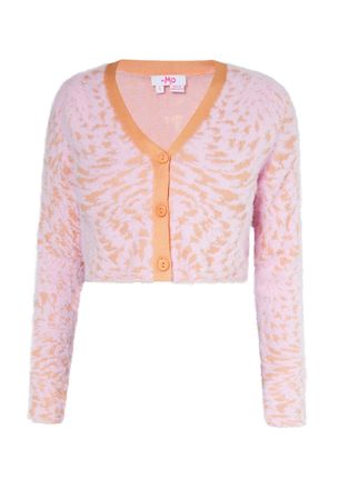 Mymo Strickjacke Damen rosa-orange