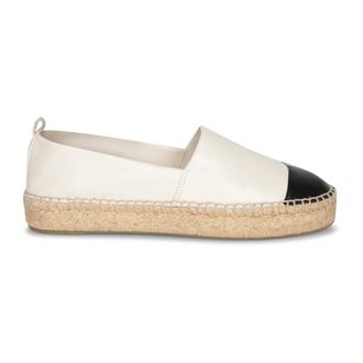 Tory Burch Femme, Chaussures, Blanc, Taille: 38 EU Espadrille &agrave; bout rapport&eacute;