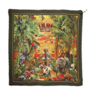 Dolce & Gabbana Foulard en Modal Imprim&eacute; Jungle - Femme - Accessoires - Multicolore - Taille: ONE Size