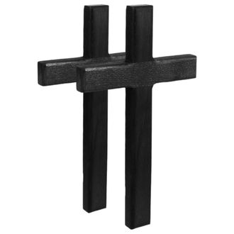 BESPORTBLE 2-teiliges Wandbehang-Set aus Schwarzem Holzkreuz f&uuml;r Heimdekoration, Hochzeiten, Partys, Meditation, Christliche, Religi&ouml;se Und Spirituelle Zwecke