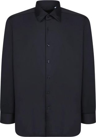 Dell'Oglio Homme, Chemises, Noir, Taille: M Casual Chemises