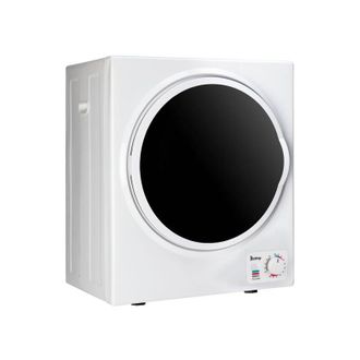 Soges 2,5 kg kompakter tragbarer Haushaltsw&auml;schetrockner 1,6 Kubikfu&szlig; mit Edelstahltrommel Schwarz und Wei&szlig; 220 v 240 v mechanische Steuerung ce