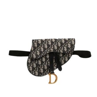 Dior Sac banane en toile Pre-owned - Femme - Pre-owned - Bleu - Taille: ONE Size