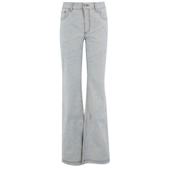 Etro Flared Jeans mit Blumen- und Bienen-Print - - Jeans - Damen - Blau - W26